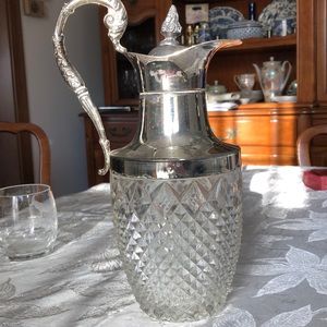 Dollcake | Dining | Vintage Estate Chrystal Cut Italian Pitcher 95 ...